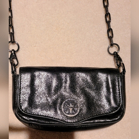 Tory Burch | Bags | Tory Burch Black Designer Foldover Small Crossbody ...